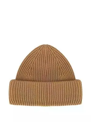 ROBERTO COLLINA Ribbed Knit Beanie - Neutrals