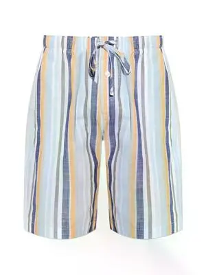 Hanro Striped Drawstring Shorts - Blue