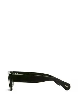 JIL SANDER Rectangular Frame Sunglasses With Logo Detail - Green
