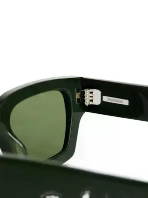 JIL SANDER Rectangular Frame Sunglasses With Logo Detail - Green