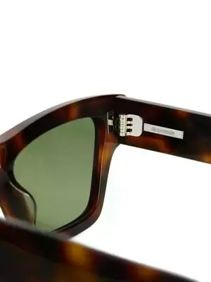 JIL SANDER Cat Eye Frame Sunglasses With Tortoiseshell Effect - Brown