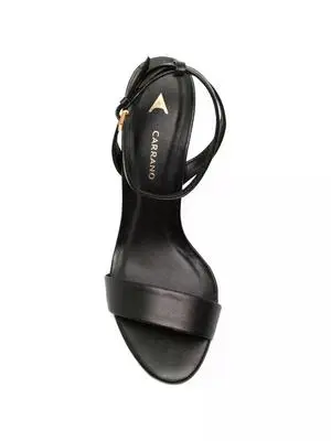 ANDREA CARRANO Buckle-fastening Stiletto Sandals - Black