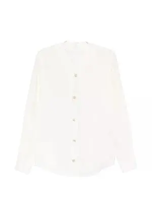Eleventy V-neck Buttoned Shirt