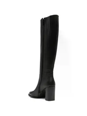 ADRIANNA FERETTI Knee-high Zip-up Block Heel Boots