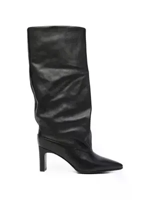 ADRIANNA FERETTI Pointed Toe Block Heel Boots