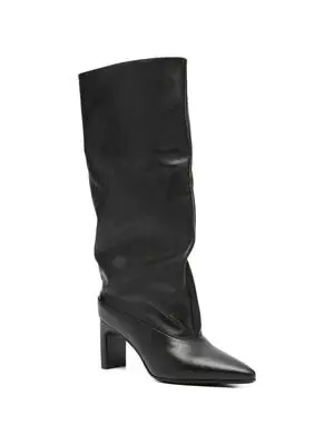 ADRIANNA FERETTI Pointed Toe Block Heel Boots