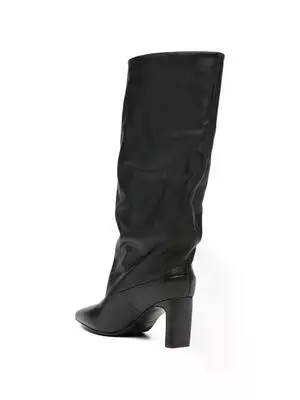 ADRIANNA FERETTI Pointed Toe Block Heel Boots