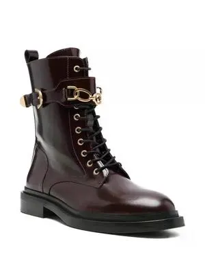 ADRIANNA FERETTI Chain-link Buckle-strap Boots
