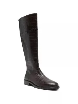 ADRIANNA FERETTI Knee-high Boots With Croc-effect