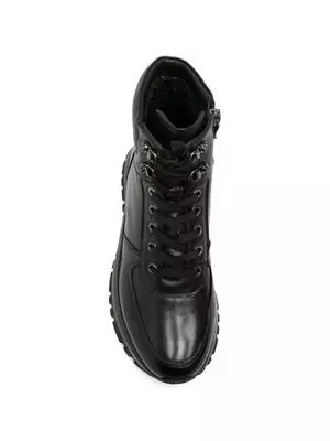 ADRIANNA FERETTI Lace-up Leather Boots