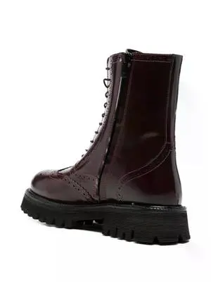 ADRIANNA FERETTI Brogue Detail Lace-up Boots