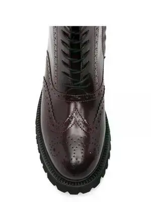 ADRIANNA FERETTI Brogue Detail Lace-up Boots