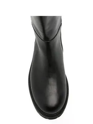 ADRIANNA FERETTI Knee-high Leather Boots With Buckle Detail