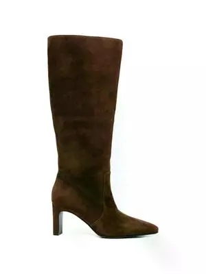 ADRIANNA FERETTI Pointed-toe Suede Knee-high Boots