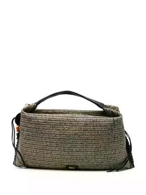 Dkny Woven Design Logo Detail Tote Bag