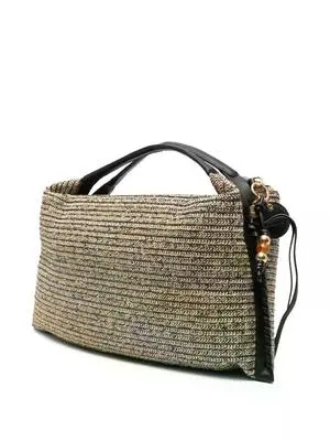 Dkny Woven Design Logo Detail Tote Bag