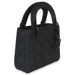 Dior Ultra Matte Supple Cannage Calfskin Lady Bag - Black