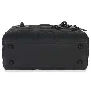 Dior Ultra Matte Supple Cannage Calfskin Lady Bag - Black