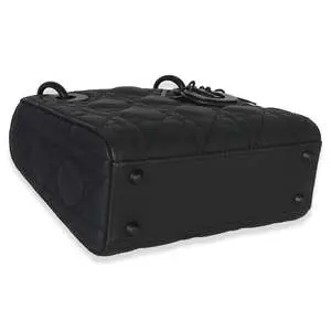 Dior Ultra Matte Supple Cannage Calfskin Lady Bag - Black
