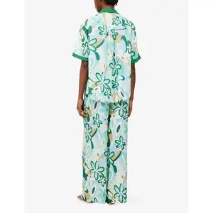 IT'S 9PM Antibes Floral-print Woven Pyjama Set