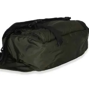 Prada Tessuto Logo Stripe Buckle Messenger Bag