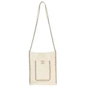 Chanel Quilted Calfskin Flat Tote - Beige