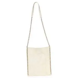 Chanel Quilted Calfskin Flat Tote - Beige
