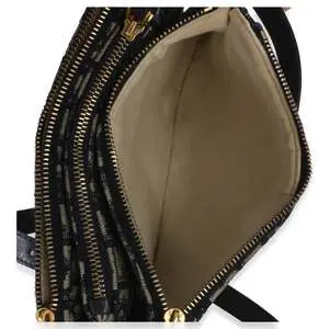 Dior Navy Oblique Canvas Triple Saddle Pouch - Blue