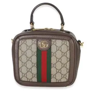 Gucci Ophidia Top Handle Shoulder Bag - Brown