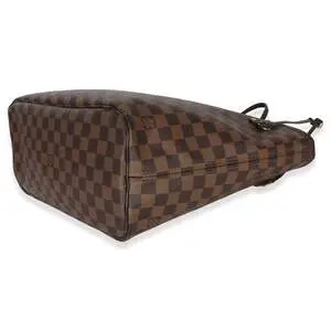 LOUIS VUITTON Damier Ebene Canvas Neverfull Mm Tote - Brown