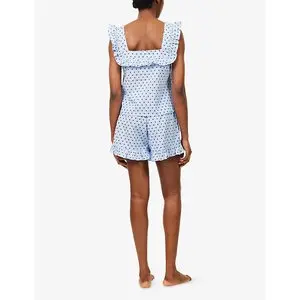 IT'S 9PM Lucia Polka-dot Cotton Pyjama Set