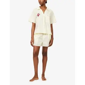 IT'S 9PM X Oceanus Matilda Embroidered Cotton Pyjama Set