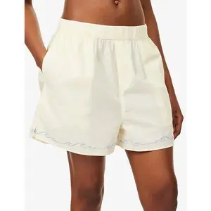 IT'S 9PM X Oceanus Matilda Embroidered Cotton Pyjama Set