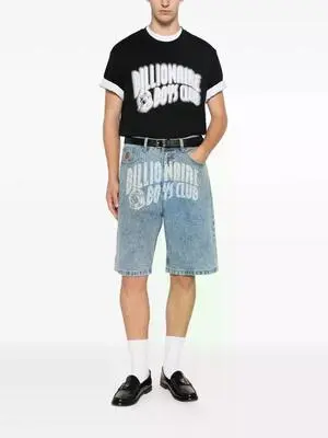 BILLIONAIRE BOYS CLUB Logo Print Denim Shorts