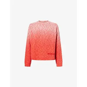 AWAKE NY Gradient Logo Embroidered Cotton Knit Jumper