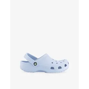CROCS Classic Rubber Clogs With Perforated Design And Slingback Strap - Blue Frost