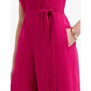 PHASE EIGHT Marta Belted-waist Woven Jumpsuit
