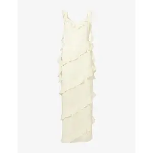 PRETTY LAVISH Ruffle Maxi Dress