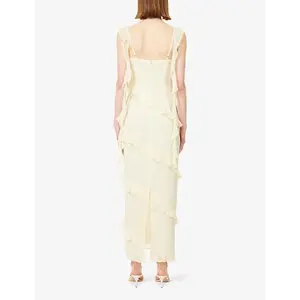 PRETTY LAVISH Ruffle Maxi Dress