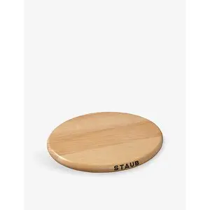 STAUB Branded Magnetic Wooden Trivet - Brown
