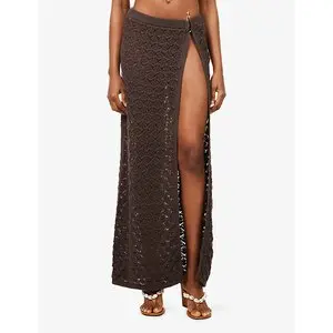 4TH & RECKLESS Crochet Knit Maxi Skirt