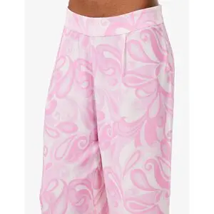 IT'S 9PM Rizzo Psychedelic Swirl-print Smoking Woven Pyjama Set