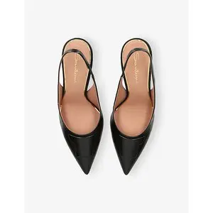 Santoni Taylor 85 Leather Slingbacks
