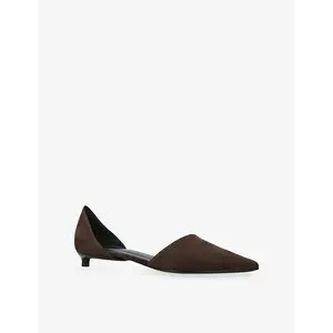 JUDE Pirrie Nubuck Leather Pumps - Dark Brown
