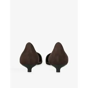 JUDE Pirrie Nubuck Leather Pumps - Dark Brown