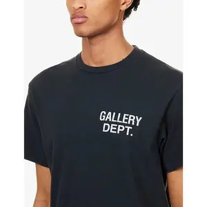 GALLERY DEPT. Logo-print Short-sleeve Cotton T-shirt - Black