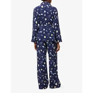 IT'S 9PM X Oceanus Rizzo Sealife Smoking Woven Pyjama Set