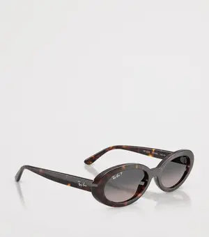 Ray-ban Rb2223 Oval Sunglasses - Brown