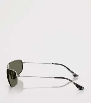 Ray-ban Aviator-inspired Rectangle Sunglasses - Grey