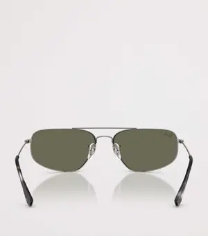 Ray-ban Aviator-inspired Rectangle Sunglasses - Grey